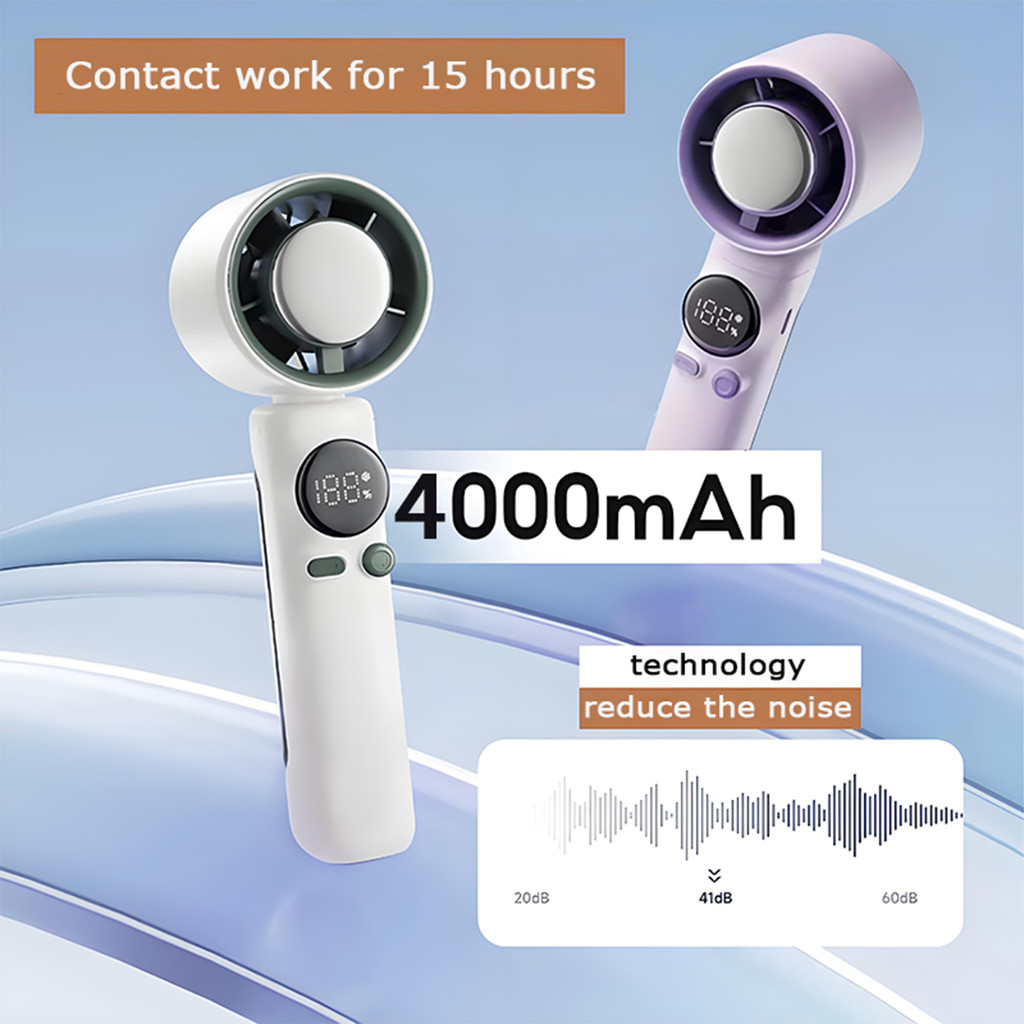 ⚡Ready Stock⚡ Cooling PAD Mini Fan 4000mAh Turbo Fan Flashlight Mini ...