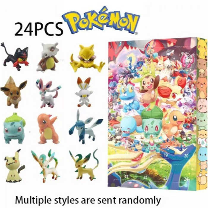 Christmas 2024 Pokémon Advent Calendar Christmas Day Blind Box 24 ...