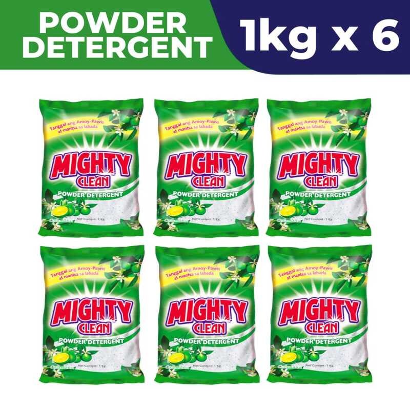 6 KILOS Mighty Clean Detergent Powder Calamansi - (Green) SET Kilos (1 ...