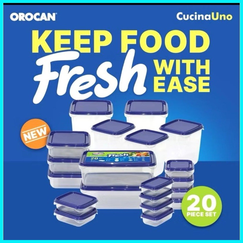 20pcs /set orocan food storage set Cucina uno fresh food container ...