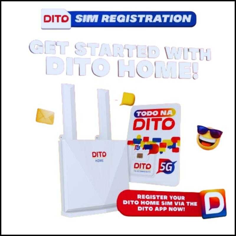 DITO Home Wifi Prepaid Starter Kit Modem With 5G Sim And 70Gb Data ...