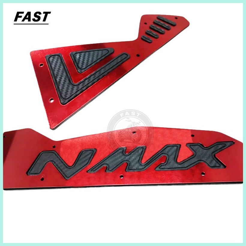 FAST Nmax V1 Footboard Alloy Matting Set with Carbon Complete Bolts And ...