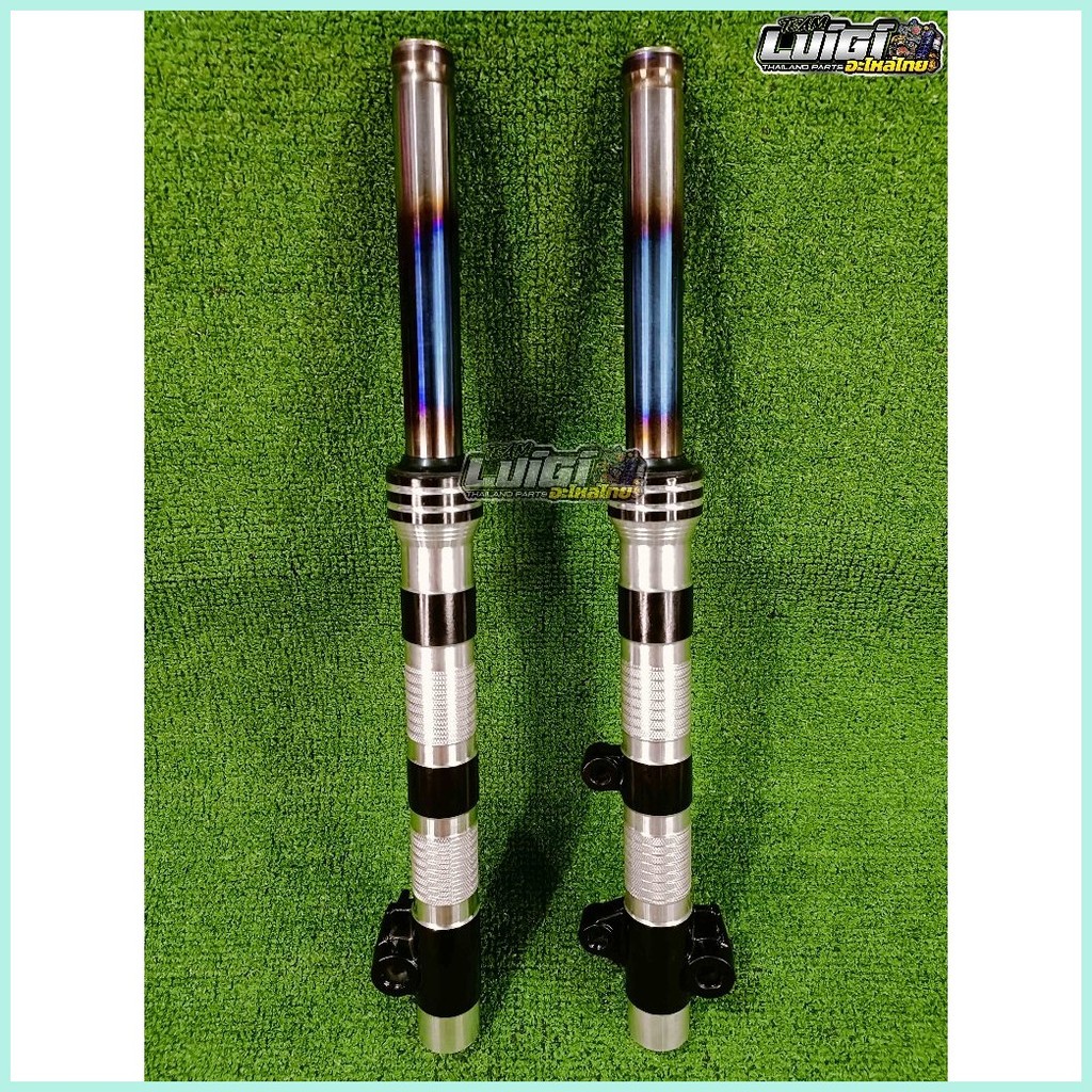 HONDA WAVE / RS / XRM MAX SPEED LIGHTEN FRONT SHOCK ASSEMBLY TITANIUM ...