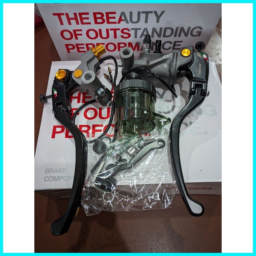 BRAKE MASTER SET LH/RH SINGLE TANK (mio/m3/click/beat/raider/pantra etc ...