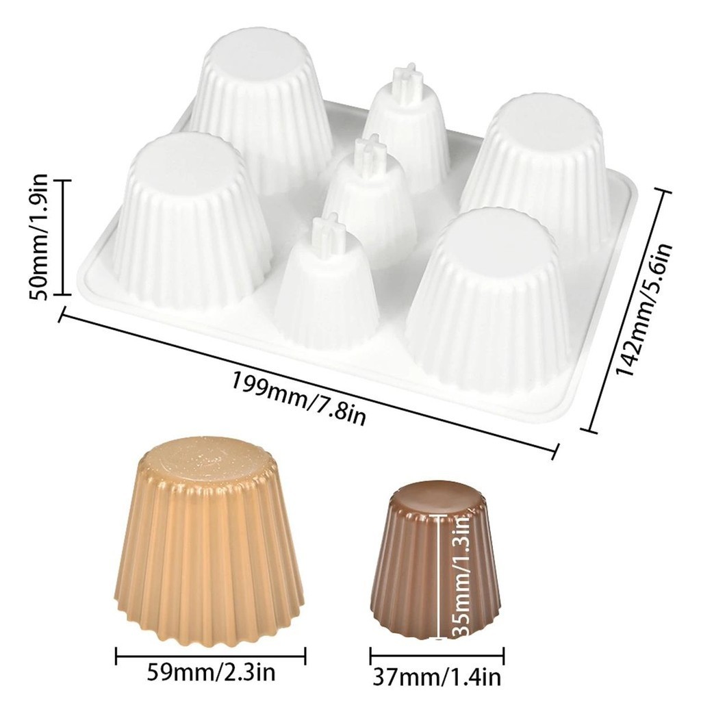 Cylinder Cup Shape Mousse Cake Mold For Making Chocolate Muffin Ice ...