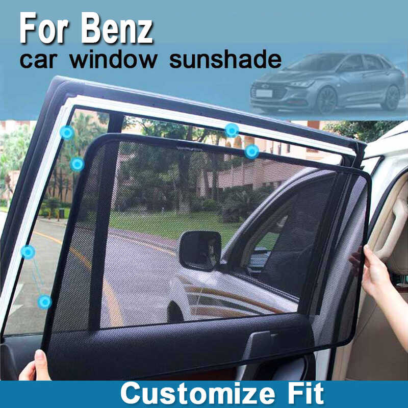 Pcs 2 Magnetic Front Side Window Sunshade For Benz GLA GLE GLK W166 ...