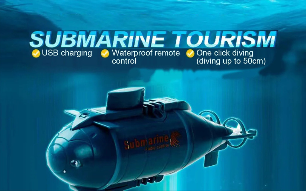 Mini Rc Boat Toys for Kids Remote Control Submarine with Led Simulation ...