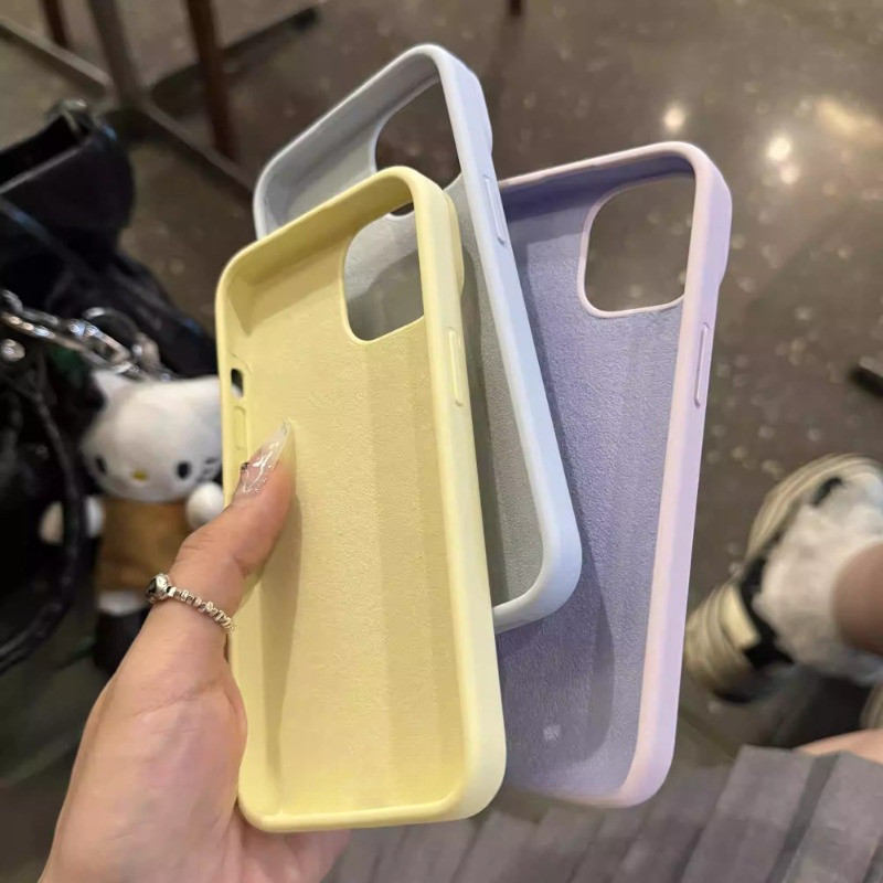 Simple Fashion Mini Love Heart Liquid Silicone Case For iPhone 16 Pro ...