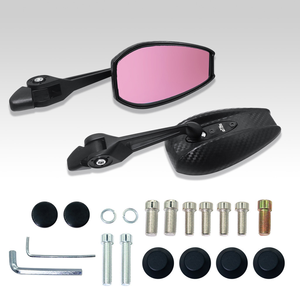 Motorcycle Side Mirror Anti-glare Adjustable Blue Lens Made IN Thailand ...