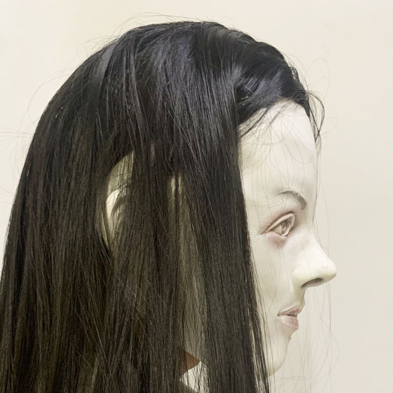 Halloween Script Killing Horror Mask Headgear Scary Ghost Wig Props ...