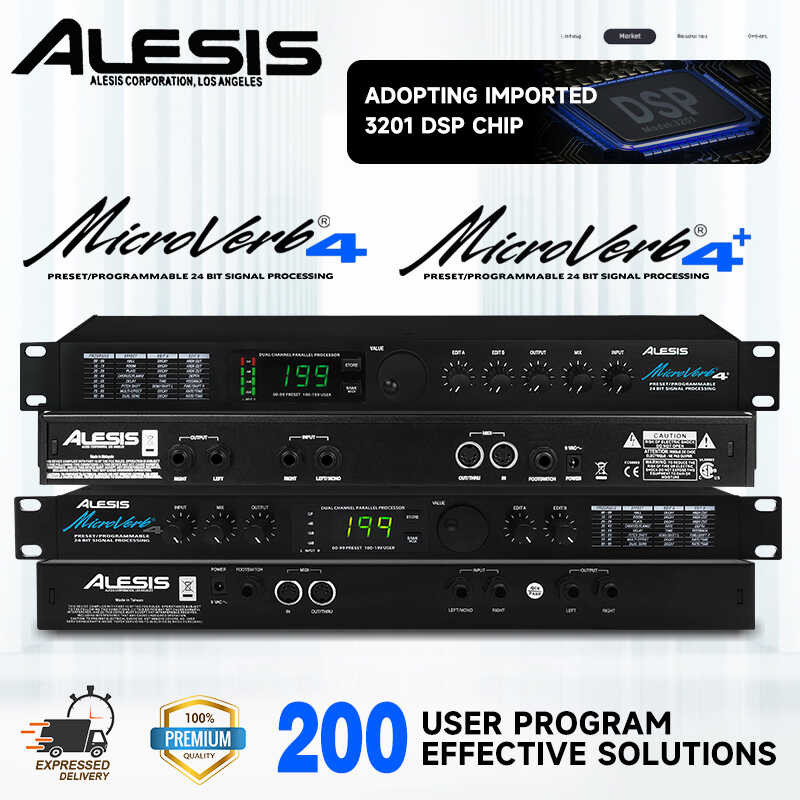 Microverb4/Microverb4+Digital Alesis Reverb Multi-Effects Processor ...