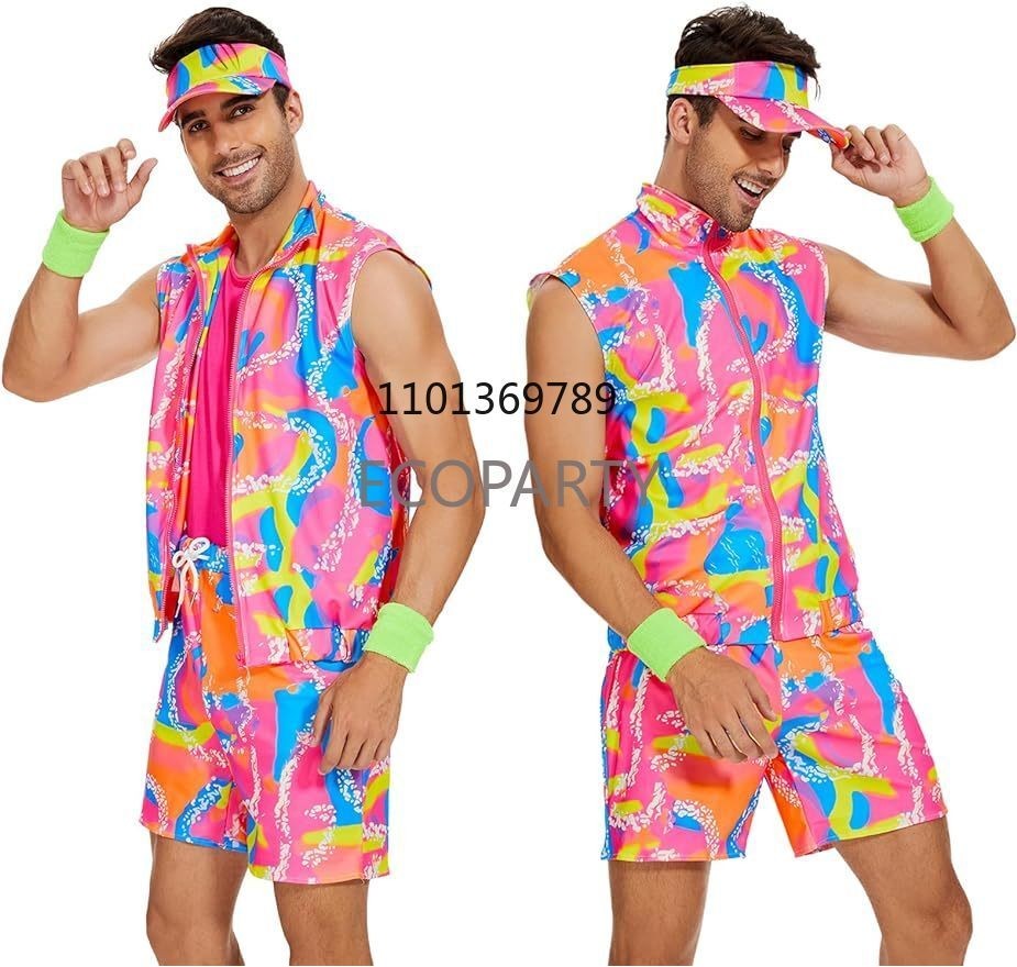 §≈ 80S 90S Sport Workout Costume Halloween Costumes For Adult Mens ...