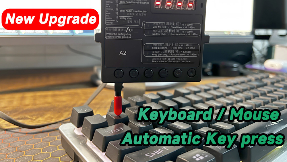 Computer Keyboard Auto Clicker Device Mouse Automatic Random Temporarily Leave AFK Game Prevent ...