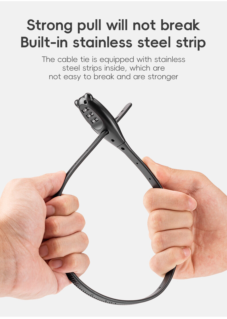 【PH Delivery】ROCKBROS Portable Zip Tie Lock Waterproof Motorcycle ...