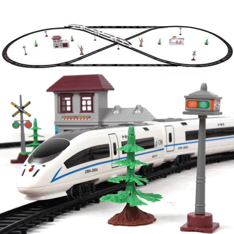 Remote Control New Railway With Train And Rails Electric Toy Model Rc ...