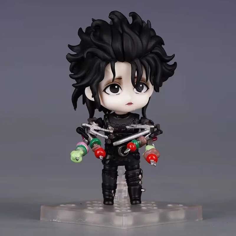 2 Q-version clay 1873 # scissor hand Edward figurine robot movable face ...