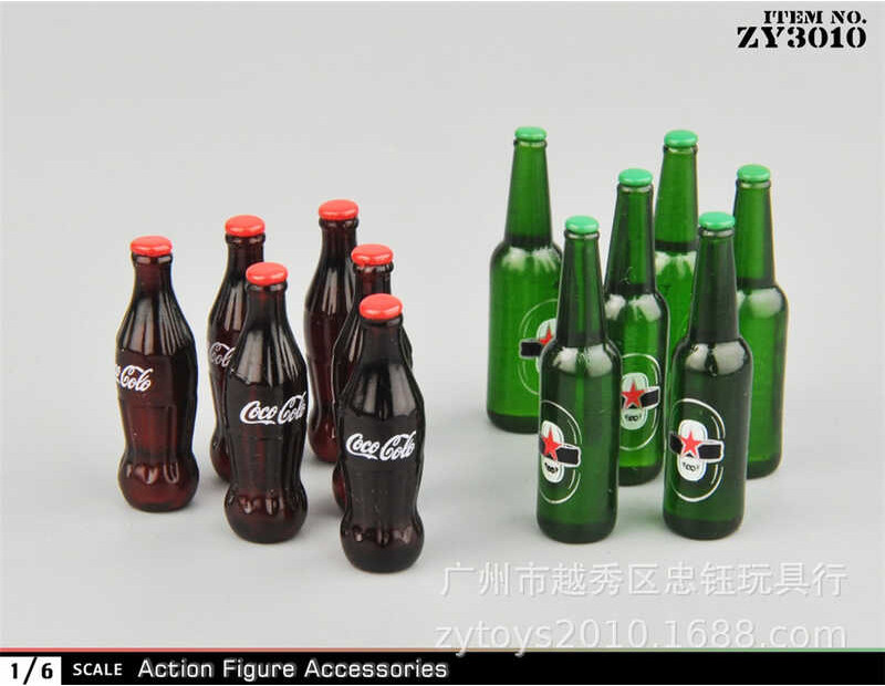 B9 Zy3010a/B 1/6 Soda Beer 6-Point Doll Cola MINI Model Soldier Scene ...