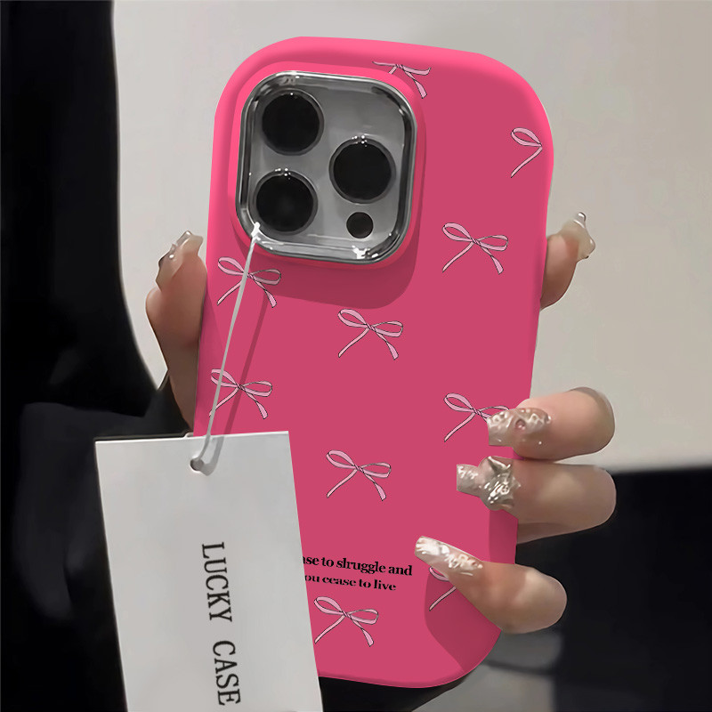 New Fine String Bowknot Phone Case Compatible for IPhone 16 15 14 13 12 ...