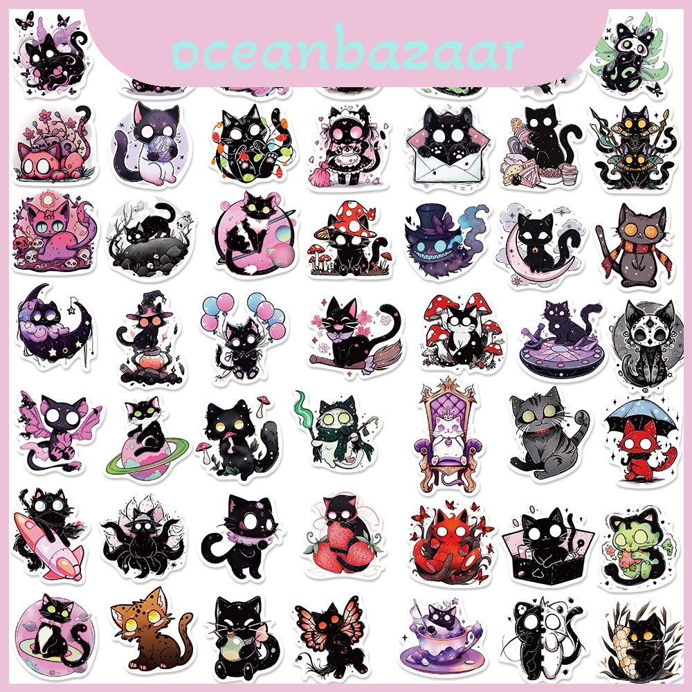 Cat Stickers Waterproof 50 Cute Designs For Diy Decoration Items On ...