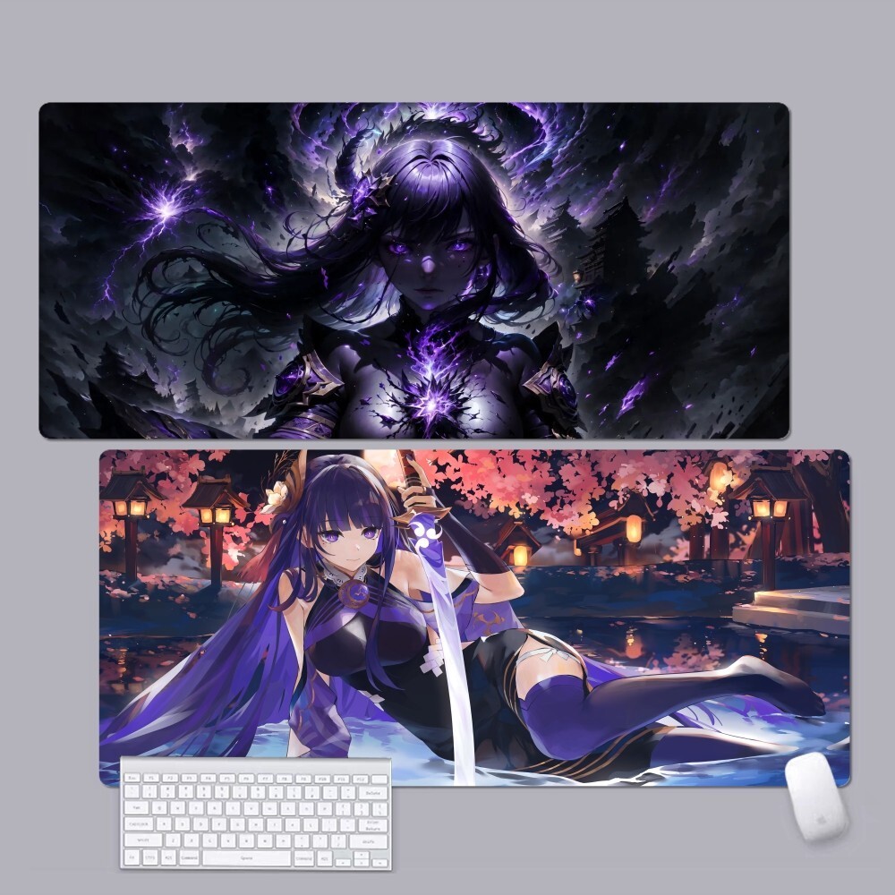 Genshin Impact Raiden Shogun INS Tide Large Gaming Laptop Computer Desk ...