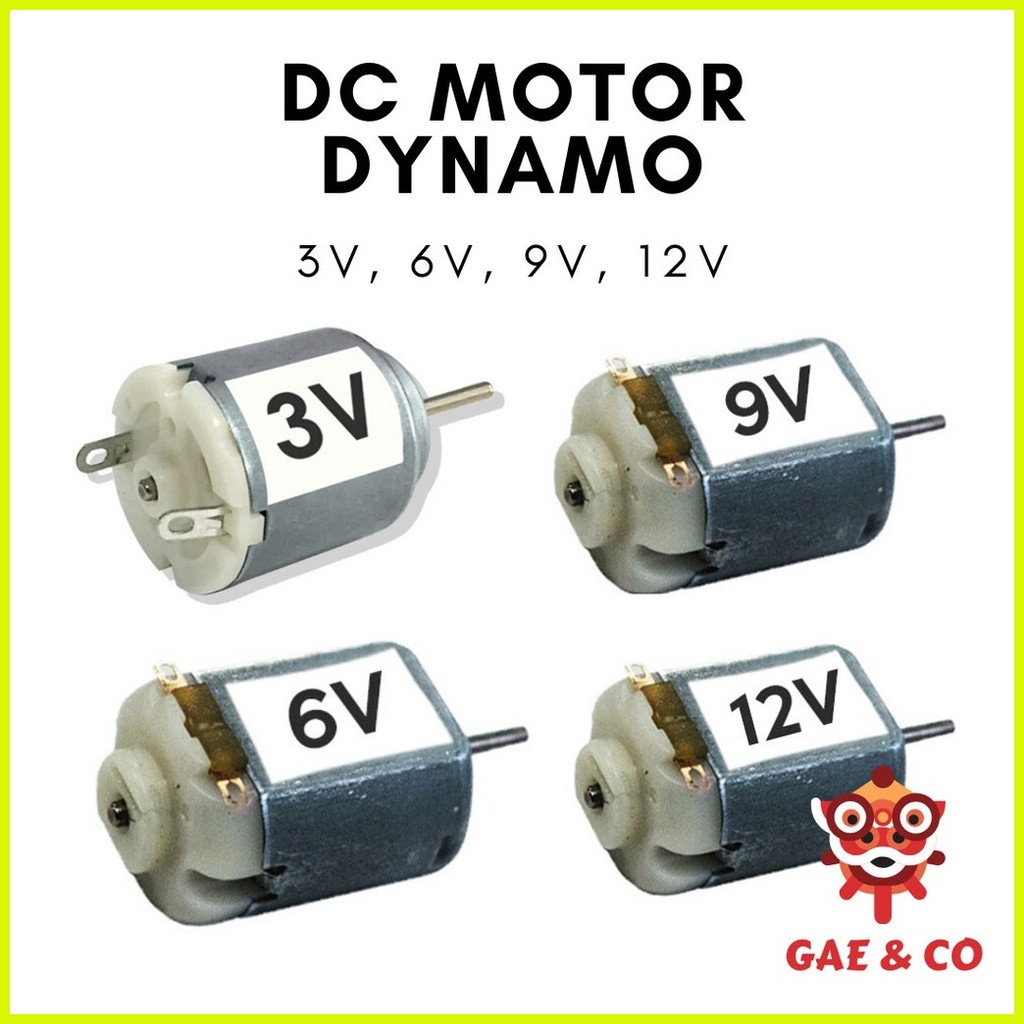 ☎ ♒ DC Motor 3V, 6V, 9V, 12V (Dynamo) | Shopee Philippines
