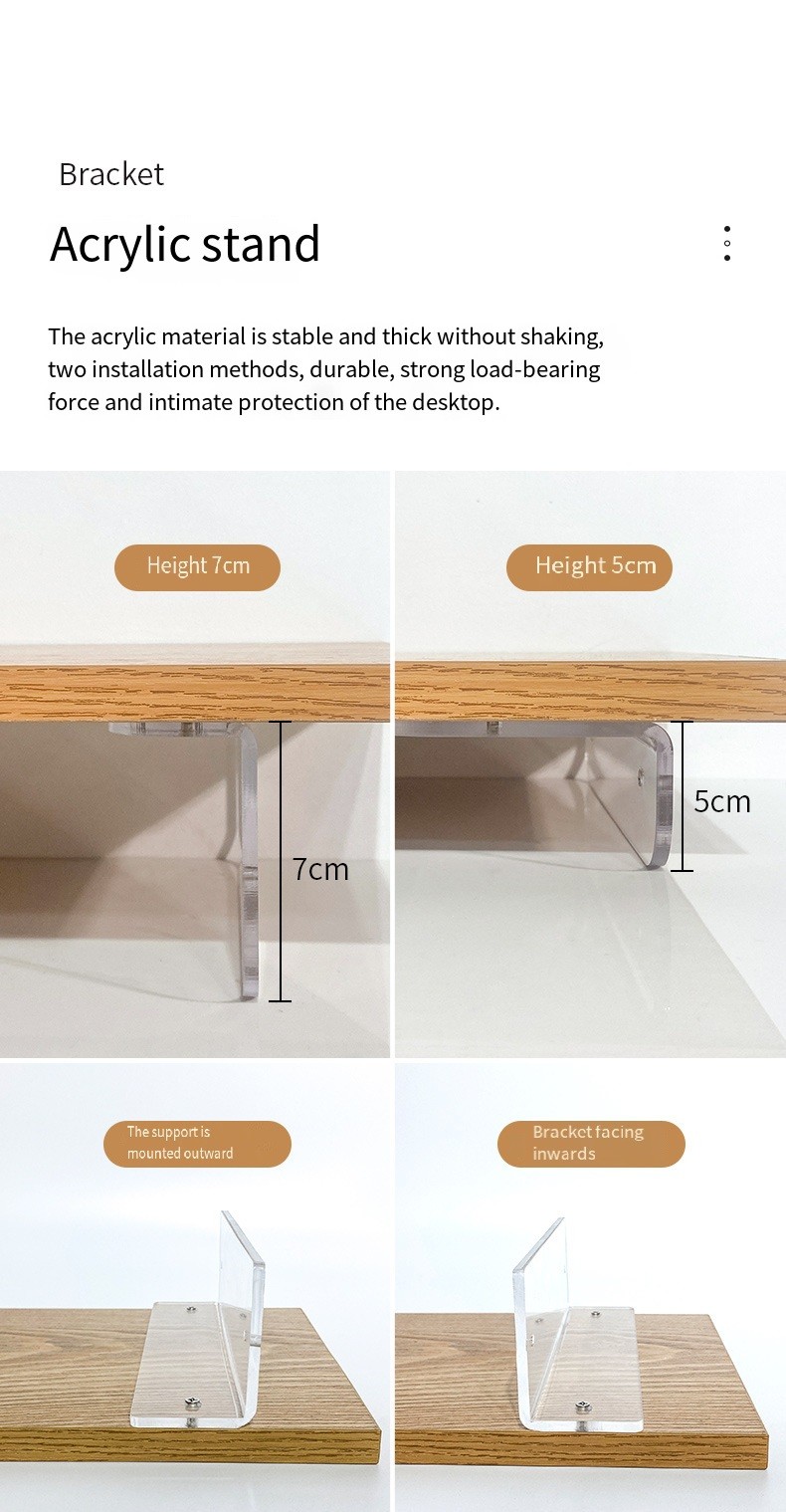 Acrylic Computer Stand Laptop Stand Screen Heightened Floating Computer ...