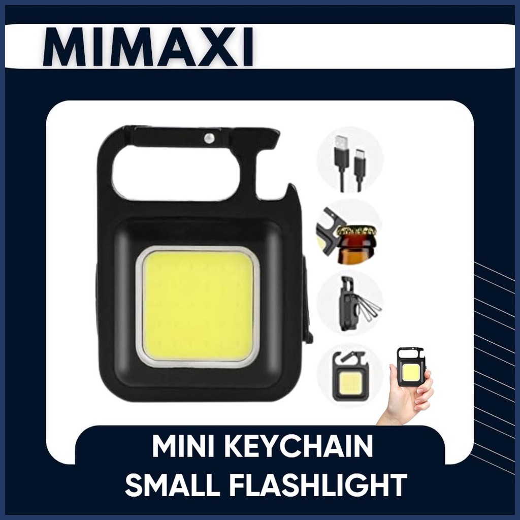 ️ Mini Portable Keychain COB Work Lamp / USB Powered 800 Lumens ...