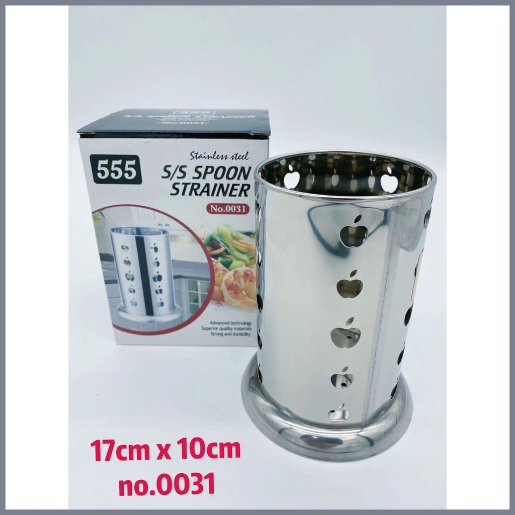 555 STAINLESS STEEL UTENSILS SPOON STRAINER 0031 | Shopee Philippines