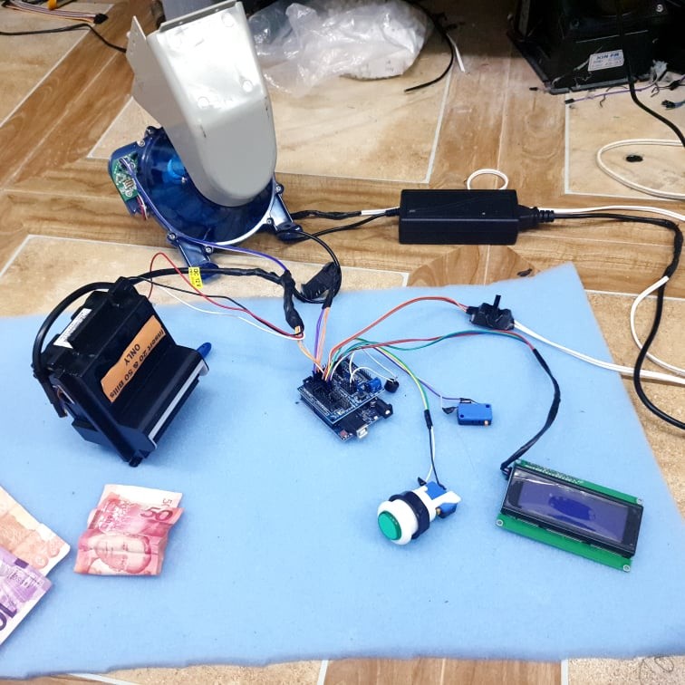 Coin Changer Machine BILL AND COINS TO COINS CHANGER SET can add BOX ...