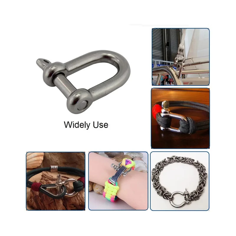 Bow Shackle With Screw Pin Stainless Steel Lifting Bow Shackles ...