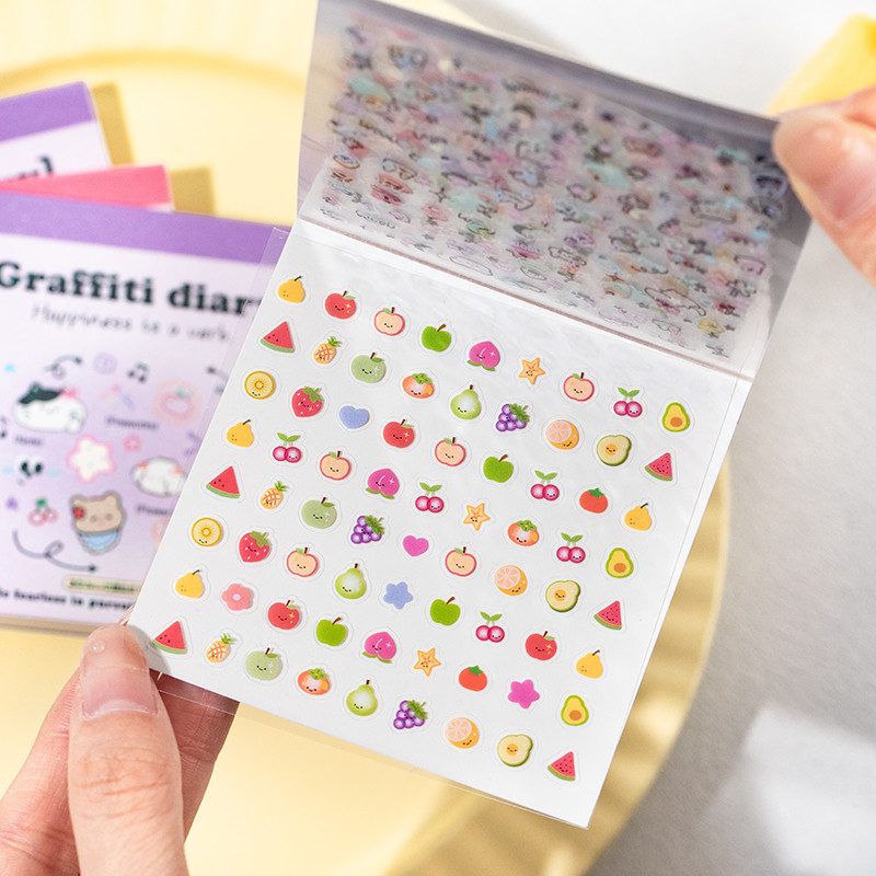 Mini Cute Stickers DIY Journal Decoration Guka Dopamine Small Patterns ...