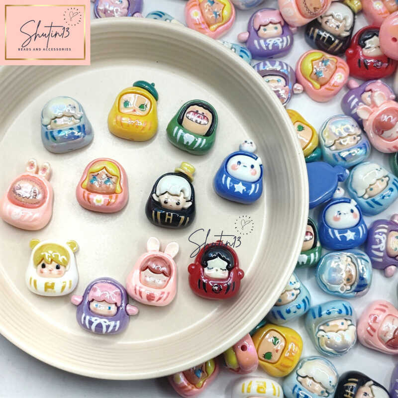 Shutin13 3D Popmart Beads Charm Pop Bean Skullpanda Dimoo Molly Labubu ...
