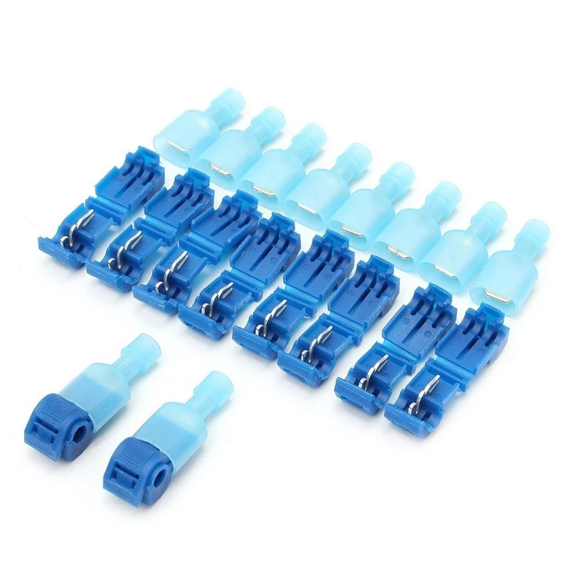 50Pcs(25set) Quick Splice Wire Terminals T-Tap Self-stripping Connector ...