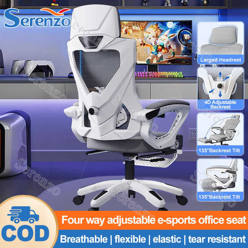 SERENZO Office Ergonomic Computer Korean High Back Gaming Adjust Swivel ...