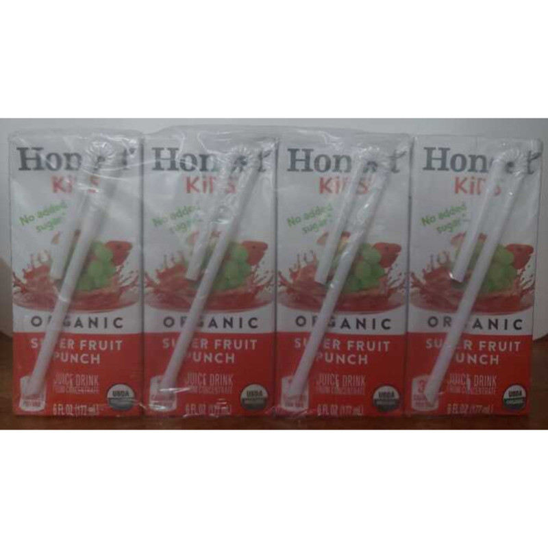 Honest Kids Super Fruit Punch Organic Fruit Juice Drink, 6 Fl Oz, 8 ...