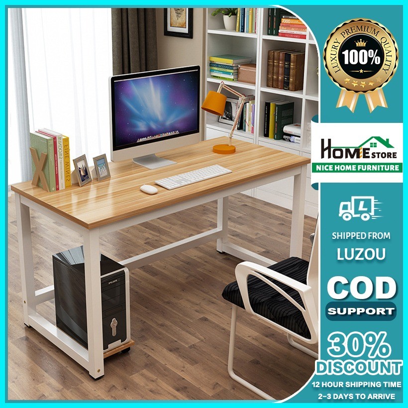 NICE HOME Computer Table 80/120/140CM Gaming Table Office Table Study ...