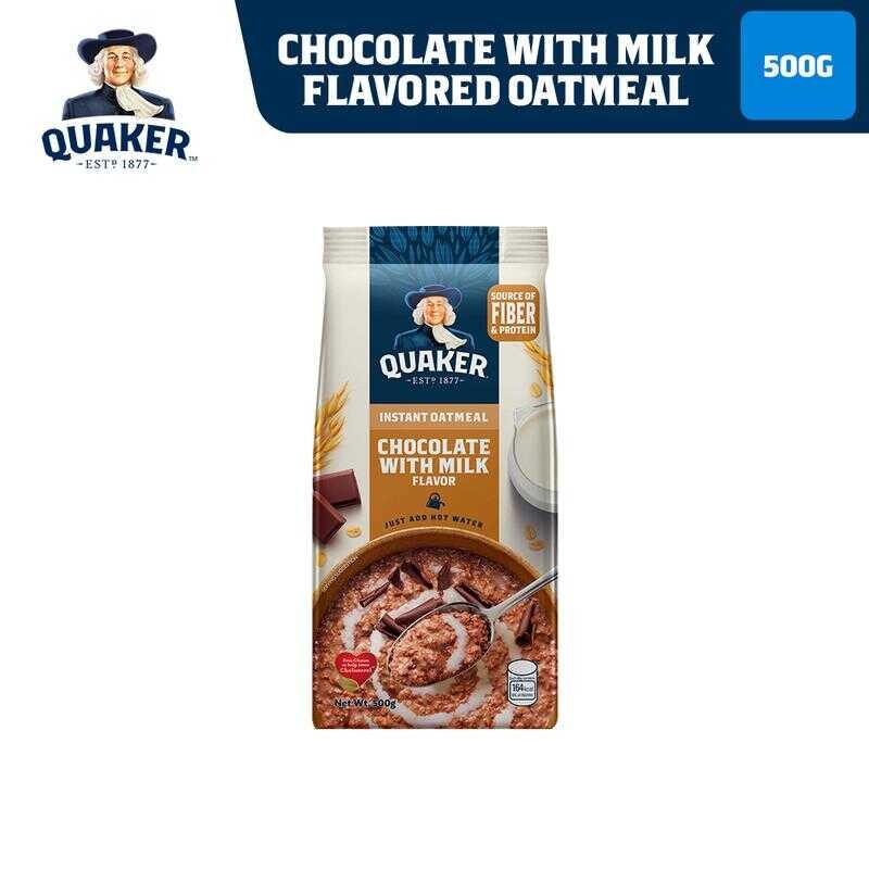 Quaker | Flavored Oats Chocolate With Milk 500G - Healthy Whole Grain ...
