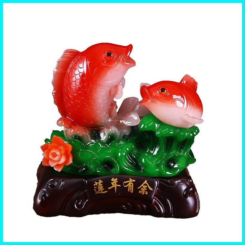 Koi Fish Lucky Charm Fengshui For Prosperity and Abundance Display # ...
