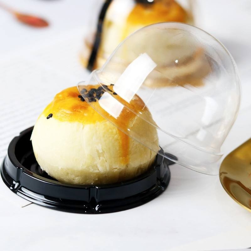 50PCS Baking Packaging Box Pastry Plastic Blister Box Egg Yolk Pastry ...