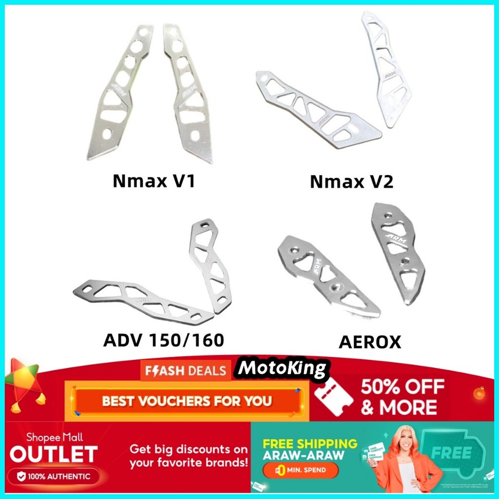 ARM GARNISH WINDSHIELD AEROX FULL CNCYamaha NAMAX V1/NAMAX V2/AEROX/ADV ...