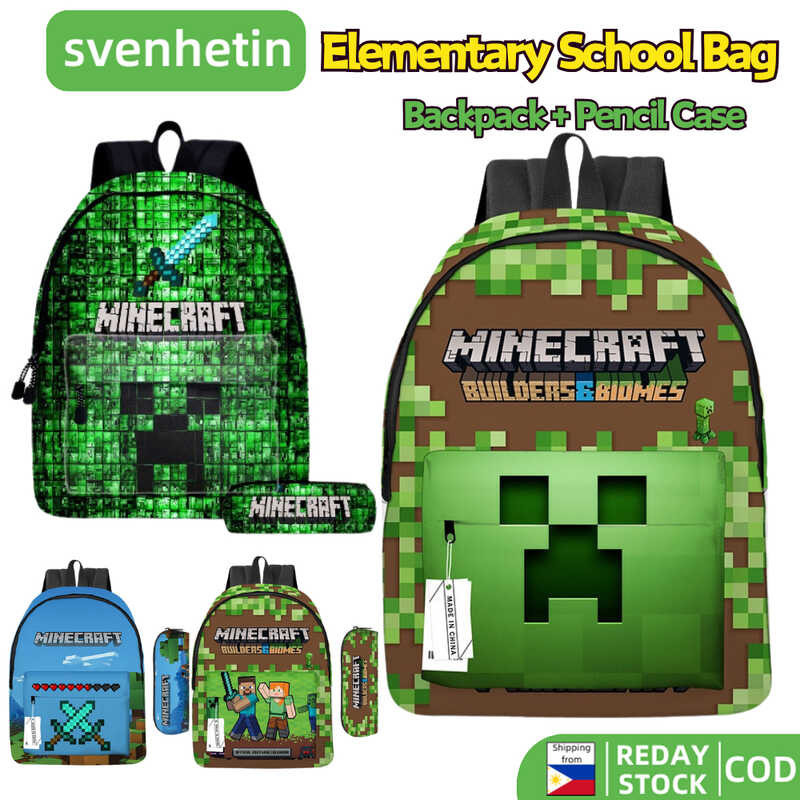 Ae 【Cod】 Shoolbag Kids Boys And Girls For School Bag Pack 2Ps Student ...