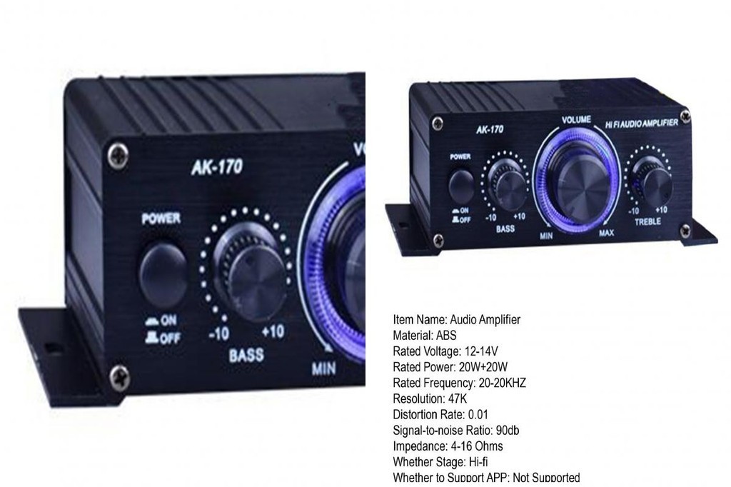 Portable Audio Power Amplifier Compact Bluetooth Mini Audio Amplifier ...