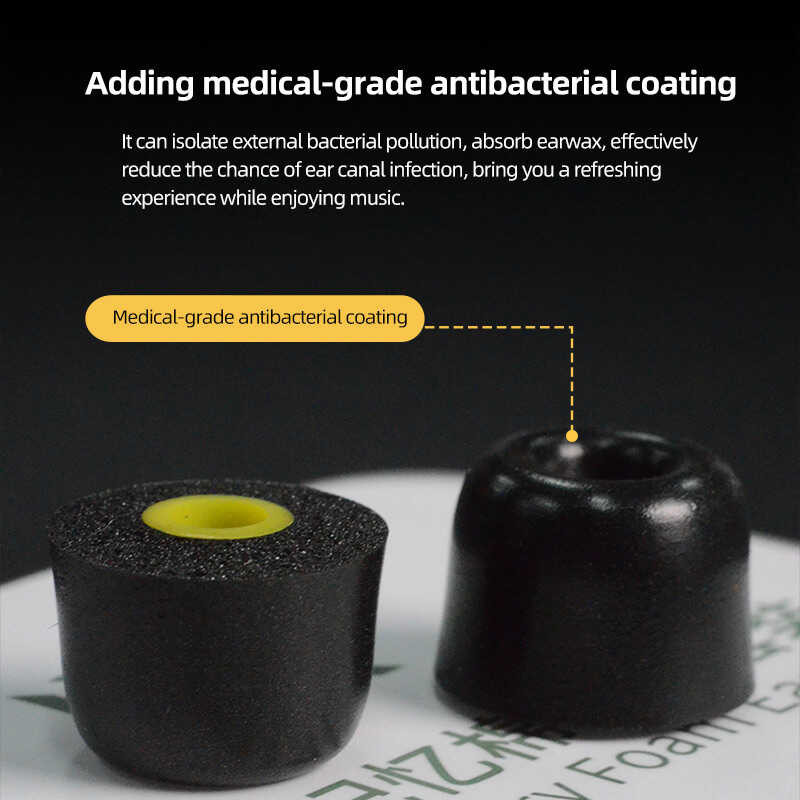 quality high KZ High-End Memory Cotton Ear-Tips Plugs Earphones In ...