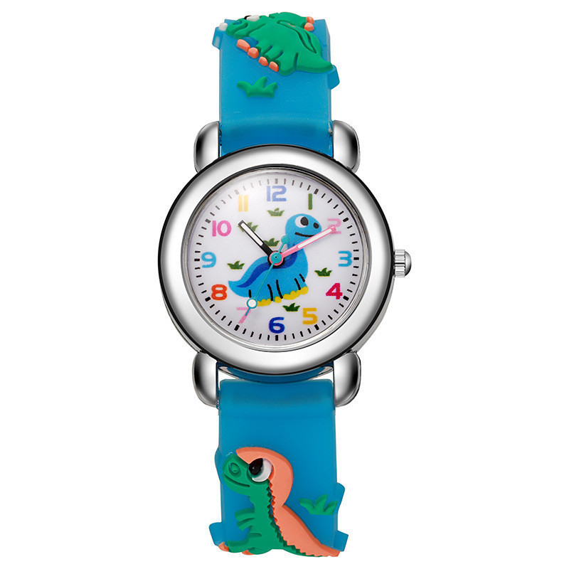 Children's Cartoon Quartz Watch Kids Colorful Cute Little Dinosaur ...