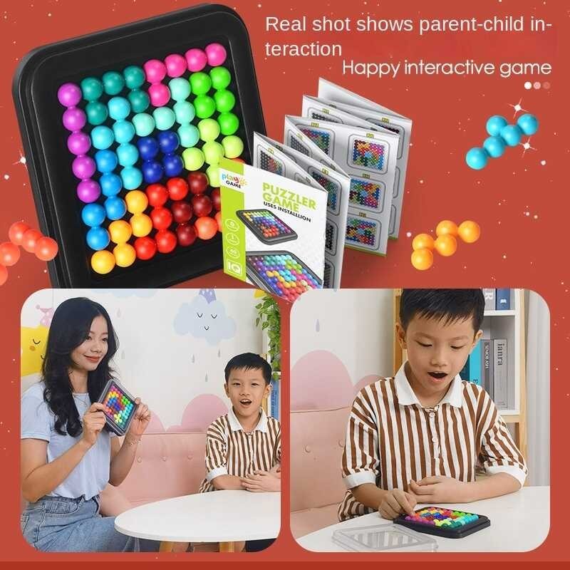 Beads 3D Hot Puzzle Logical Mind Board Game Classic Pyramid Plate Pearl ...