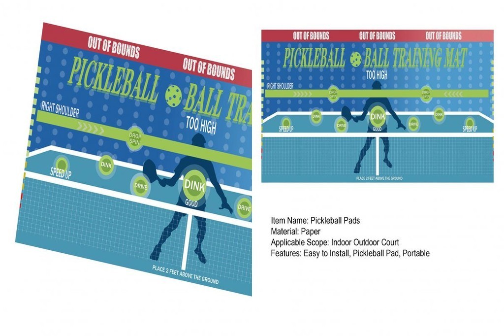 PhoneUse Solo Pickleball Practice Tool Pickleball Training Mat Portable ...
