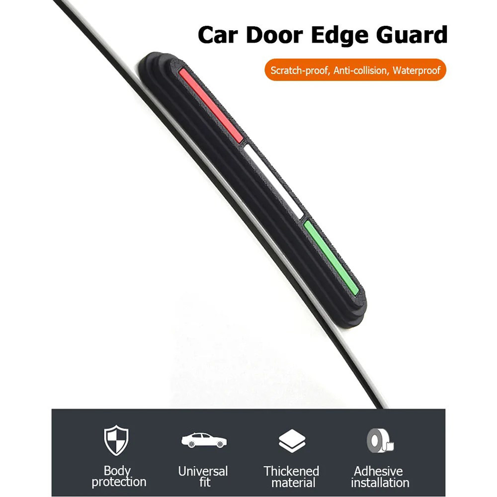 Tri Color Car Door Anti-collision Strip Auto Door Edge Bumper Protector ...