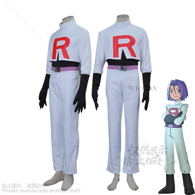 Game Team Rocket Cosplay Jessie Musashi James Kojirou Costume Halloween ...