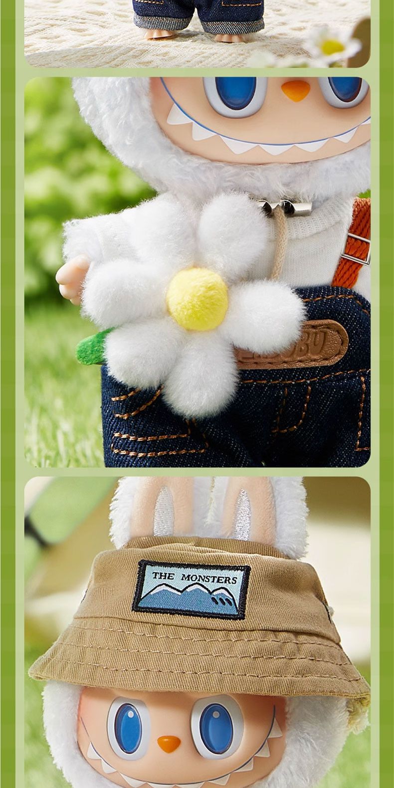 POPMART LABUBU SPRING FALL IN WILD THE MONSTERS Series Vinyl Plush Doll ...