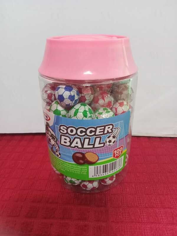 Soccer ball Chocolate 100pcs (1jar) | Shopee Philippines